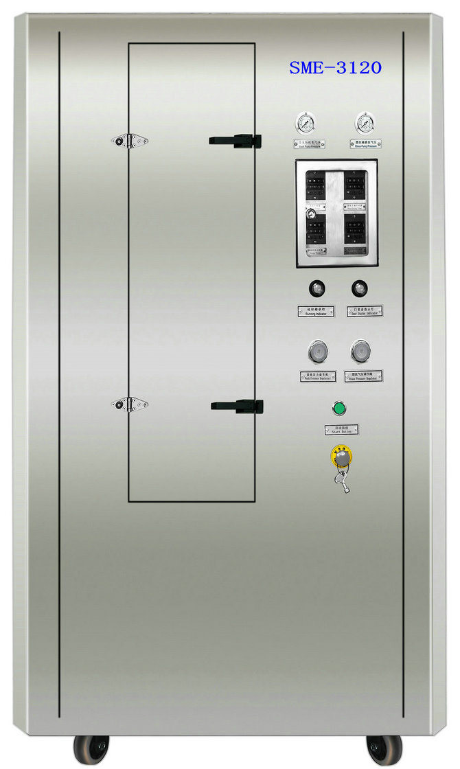 Double Side Solvent Spray Cleaning Machine For Silver Paste And Gold ...